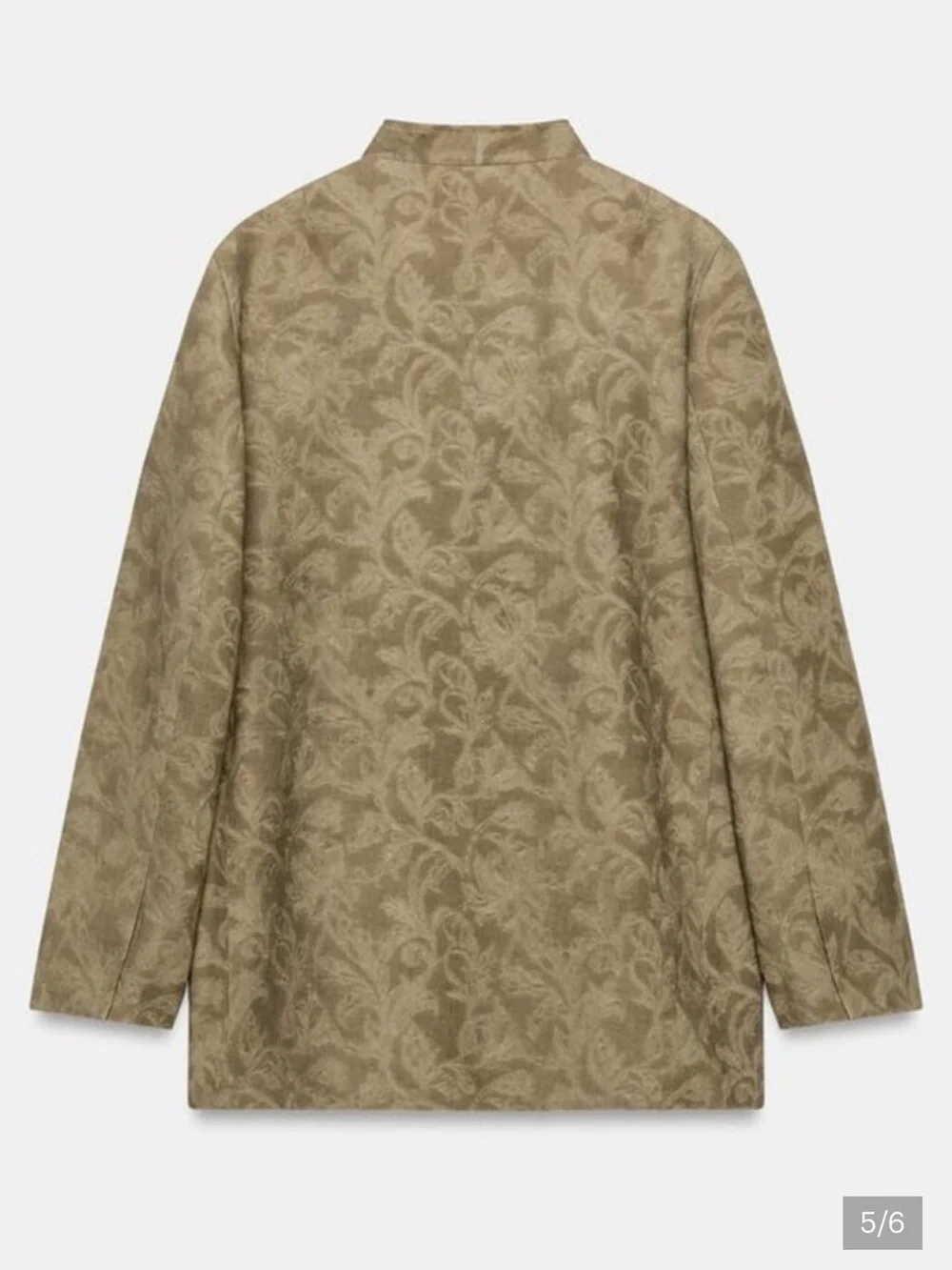 Zara | Jackets & Coats | Zara Jacquard Blazer With Frog Closure Sold ...